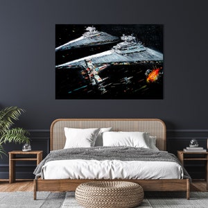 Star Destroyers Canvas Print, Star Wars Fan Art by Naci Caba - Etsy