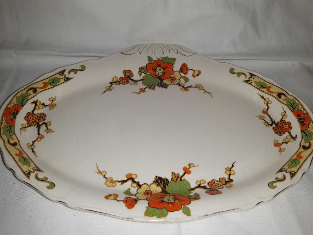 Oval Vintage Rare Alfred Meakin Platter Sandwich Cake Plate - Etsy