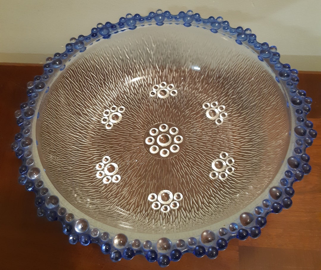 Textured Fruit Bowl Blue Beaded From the Barocco Range by A. Masserini ...