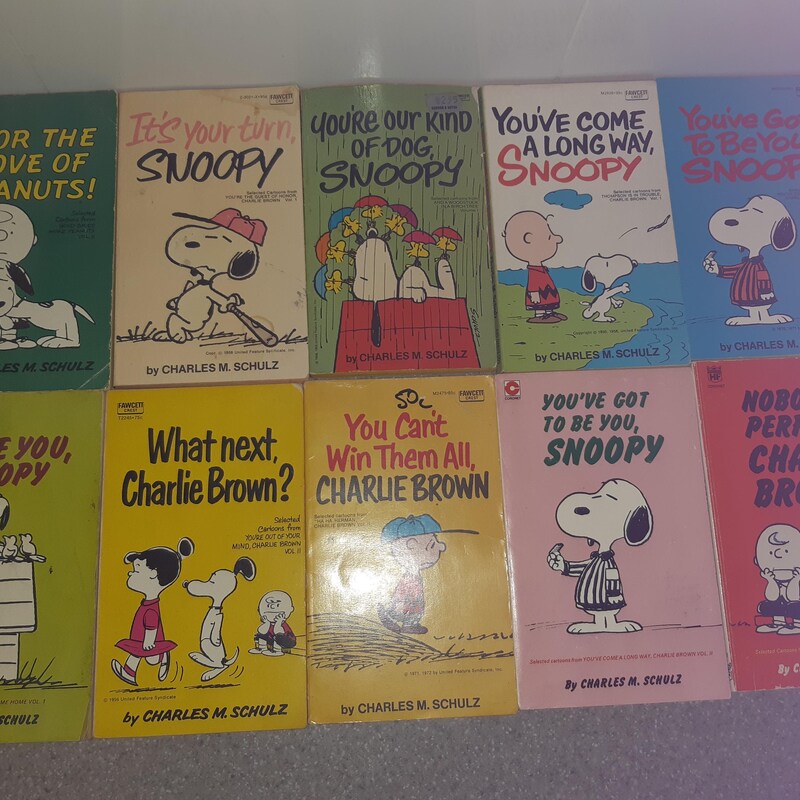 Charlie Brown Books Etsy