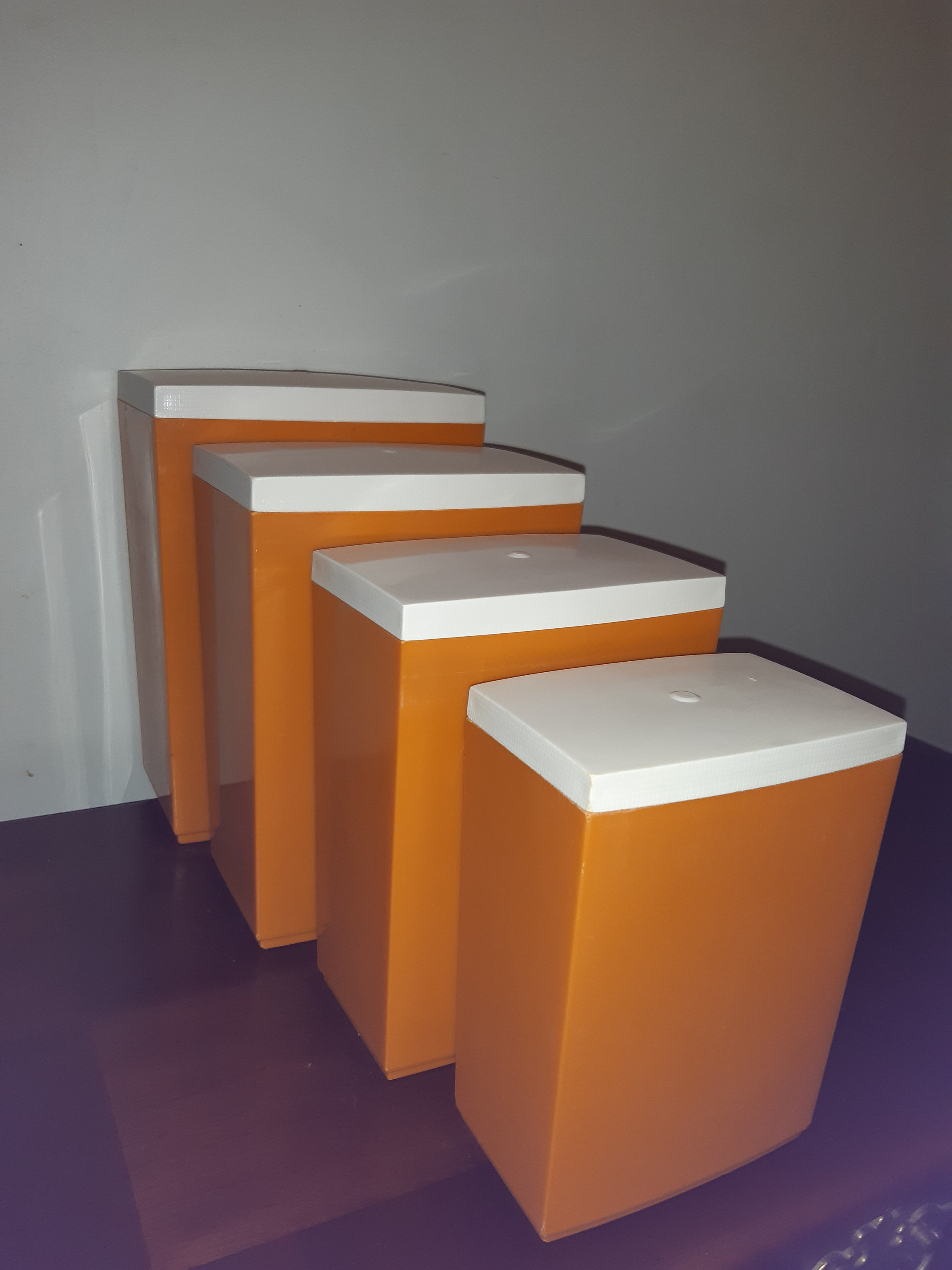 Set of 4 Retro Stacking Storage Containers, Capri, Made in Australia - Etsy