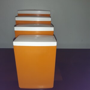 Set of 4 Retro Stacking Storage Containers, Capri, Made in Australia - Etsy