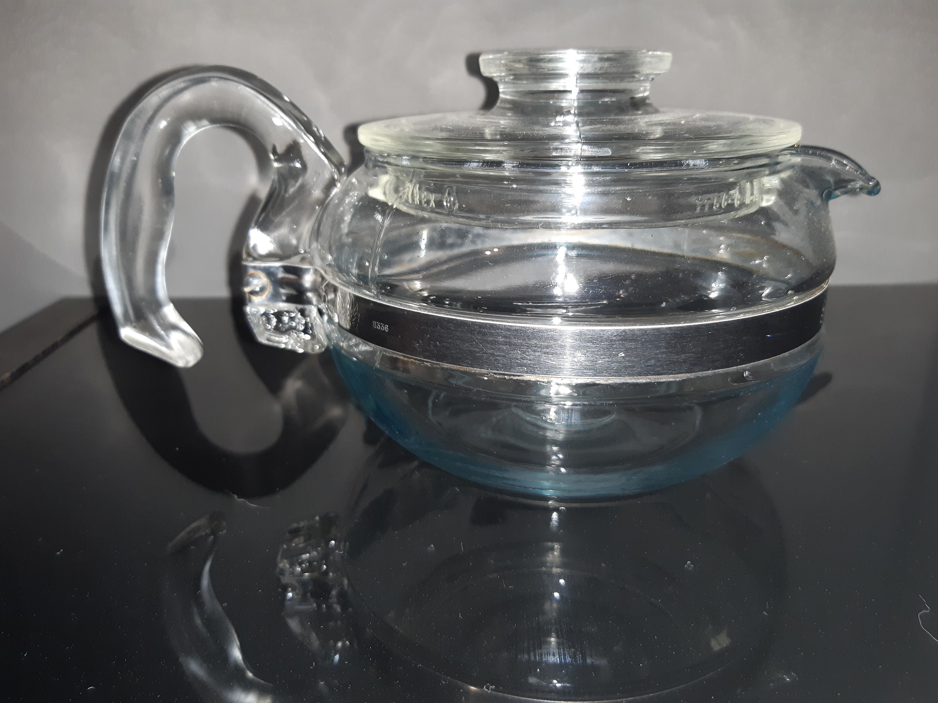 Pyrex Flameware 6 Cup Glass Teapot Stovetop to Table - Etsy
