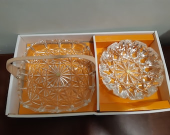 Vintage Hoya Crystal Co Cordial Glass Collection Bowl With Flowers - Etsy