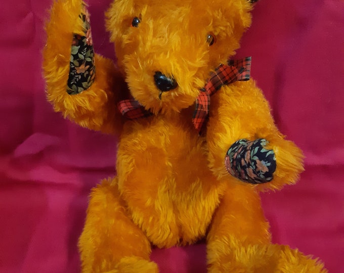 Vintage Teddy Emily Who Has Jointed Arms, Legs and Head Glass Eyes and ...