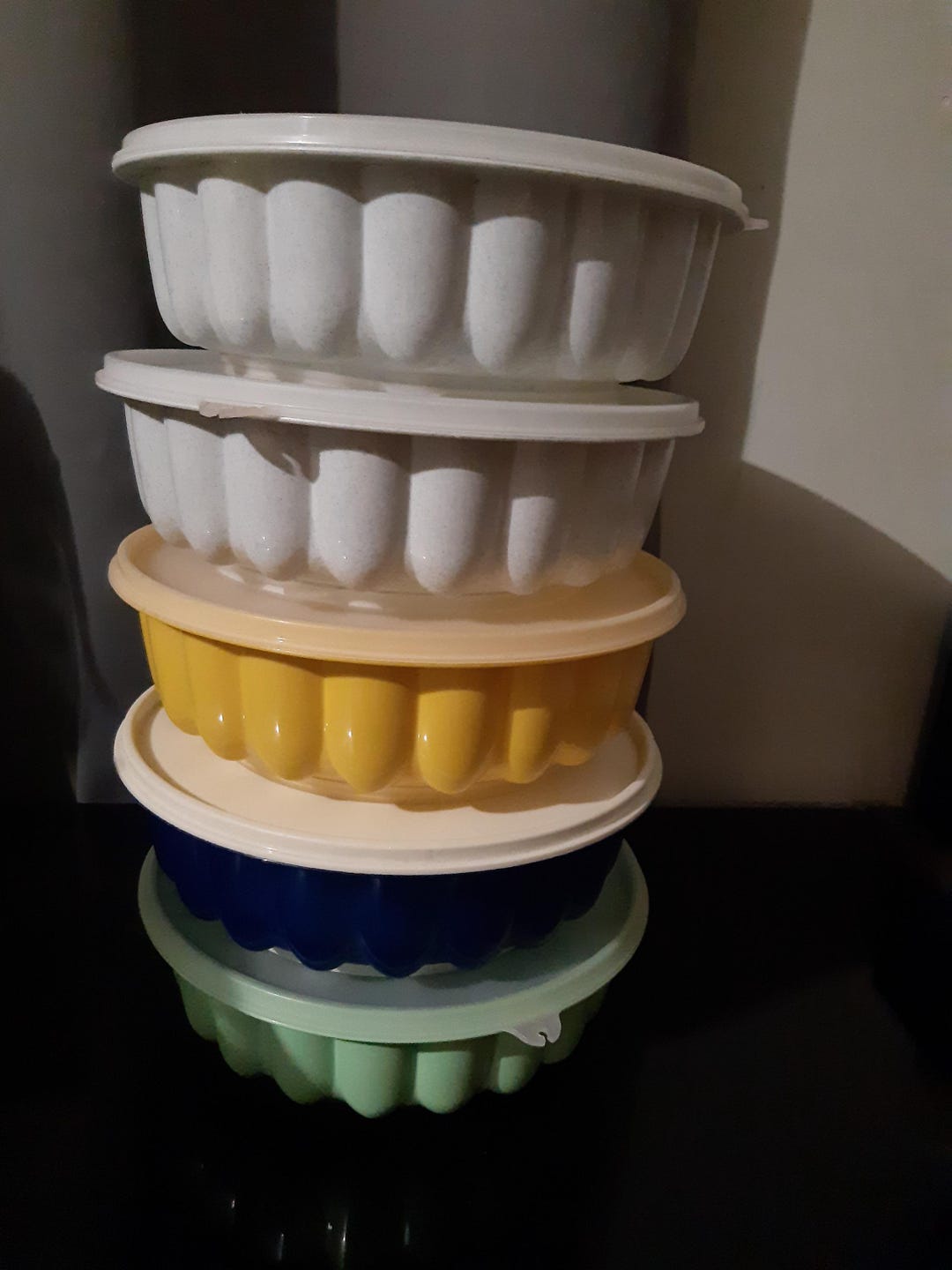 Vintage Tupperware Jelly Moulds. 3 Piece Jelly Moulds. - Etsy