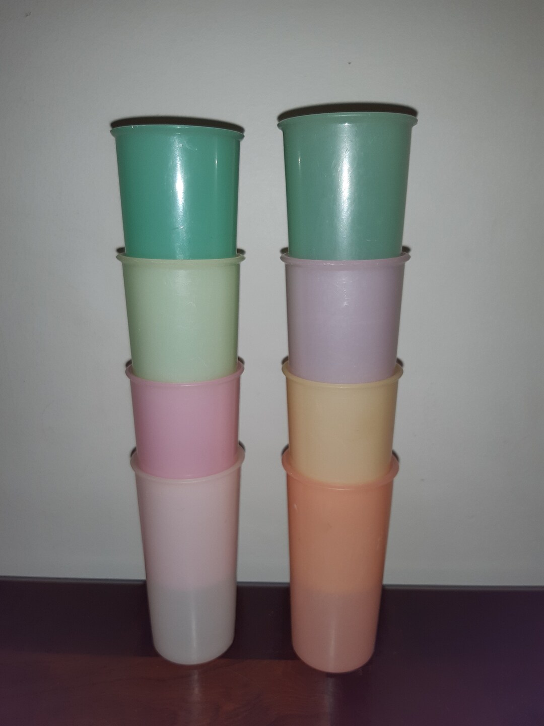 Set of 8 Tupperware Pastel Tumblers - Etsy