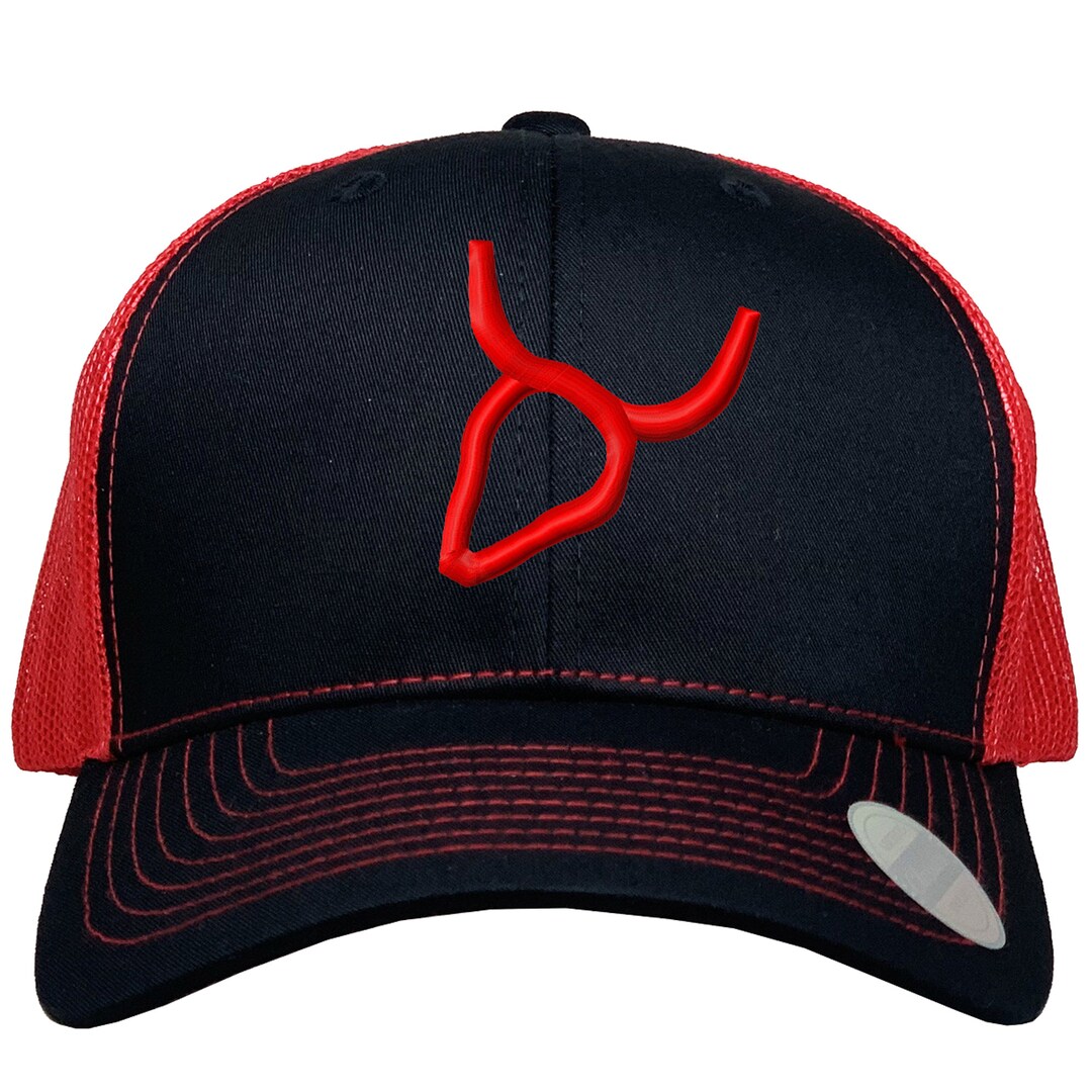 Aleph Tav Ox 3D Puff, Embroidered, Retro Trucker Hat, Hebrew, Israelite ...
