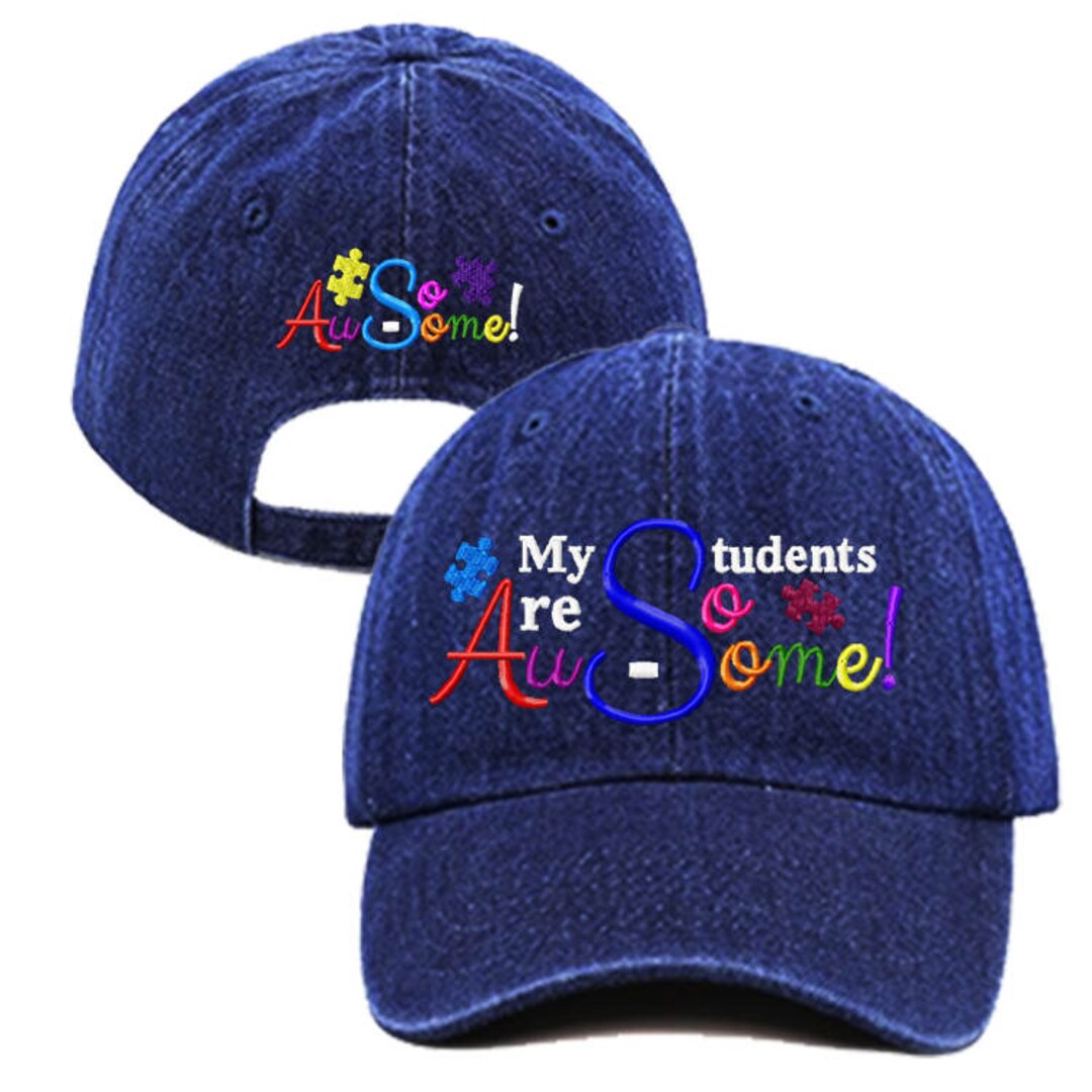 My Students Are so Au-some Baseball Hat/cap, Autism, Spectrum ...