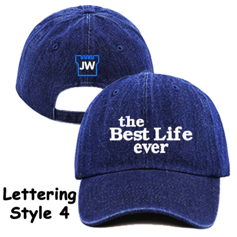 The Best Life Ever Denim Dad Hat Jehovah's Witness JW - Etsy