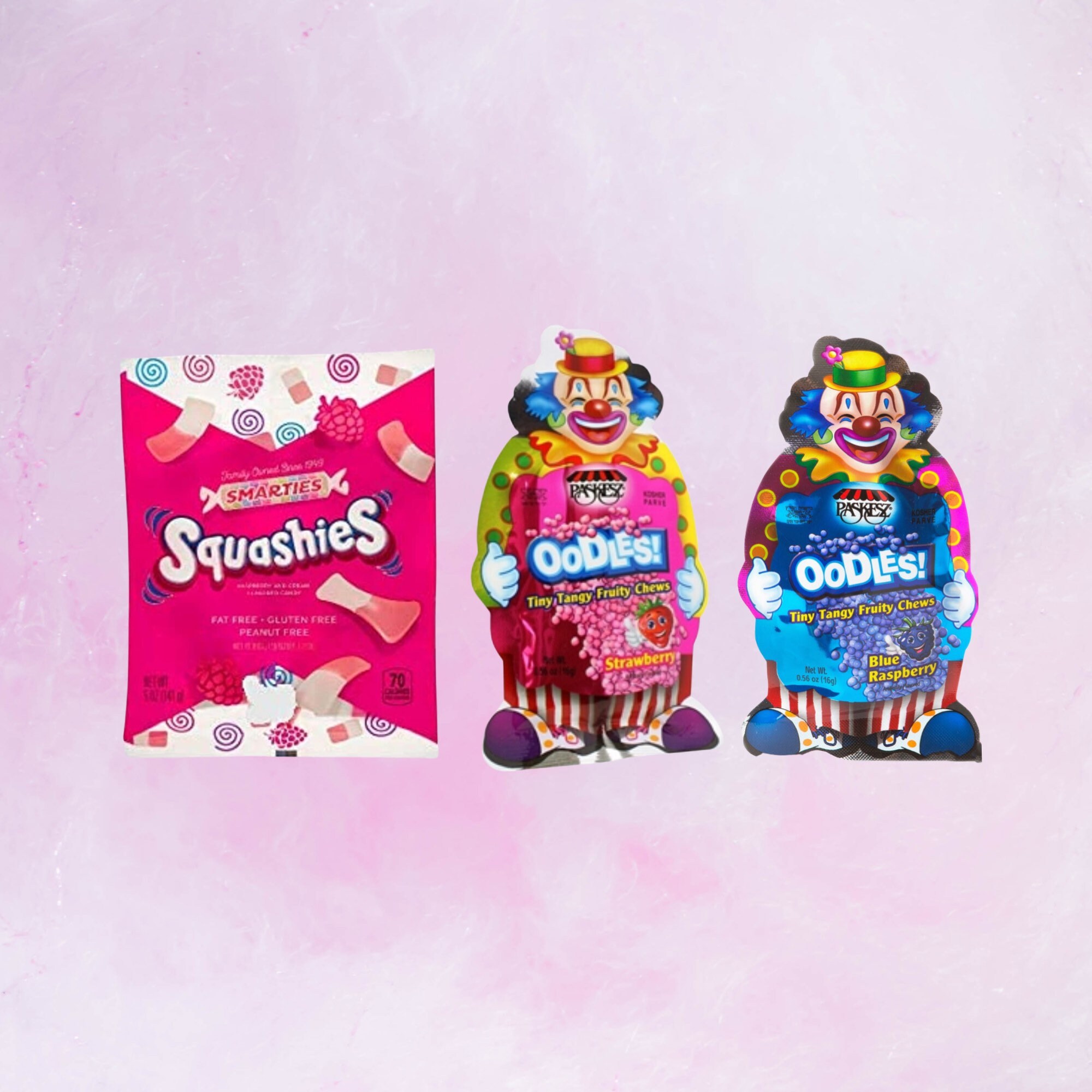 Pink and Blue Chewy Candy for Party Oodles Candy Squashies - Etsy