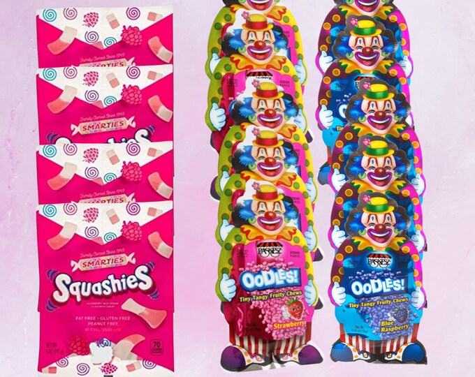 Bulk Candy | Squashies Raspberry Cream Candy | Oodles Blue Raspberry ...