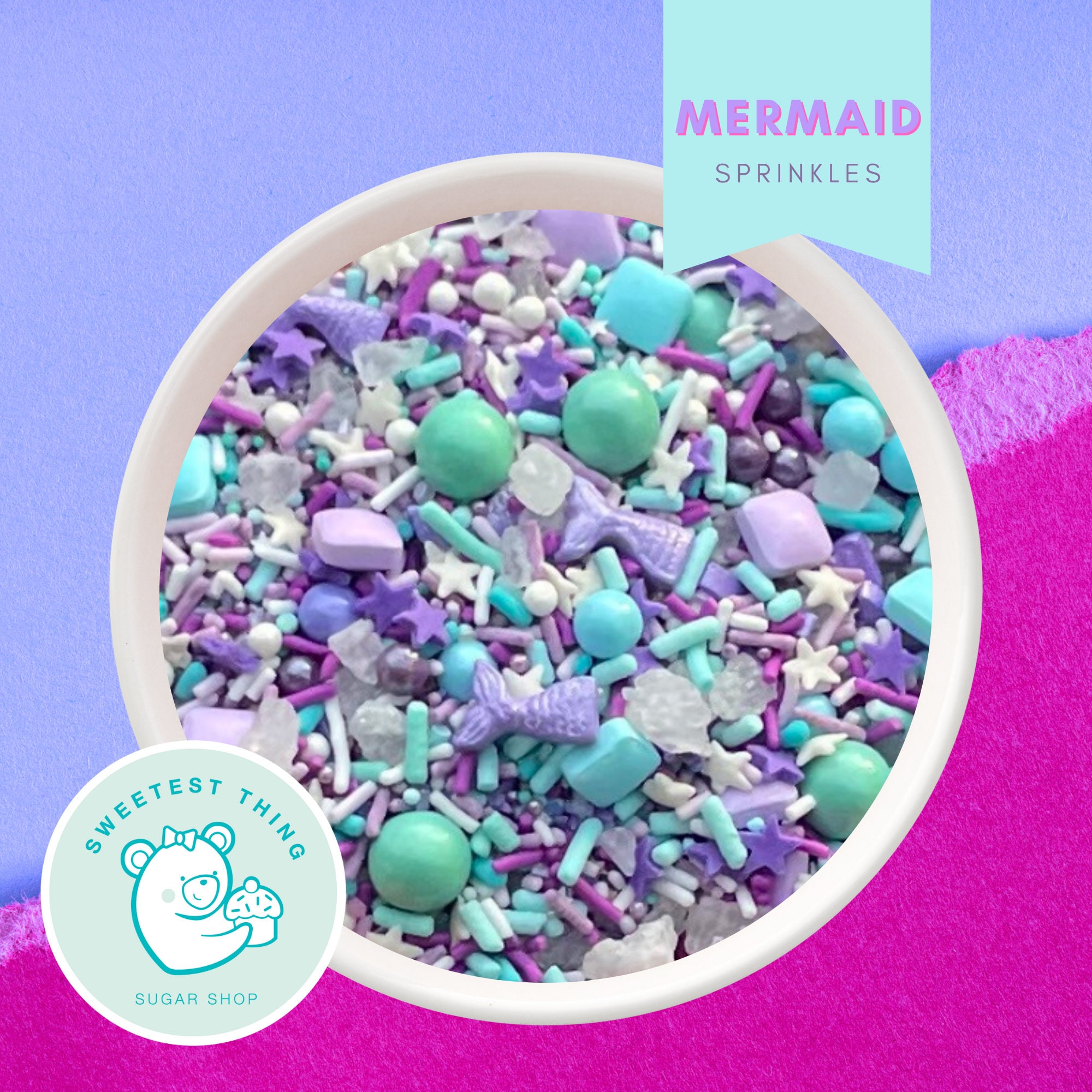 Mermaid Sprinkles Mermaid Birthday Mermaid Tail Mermaid - Etsy