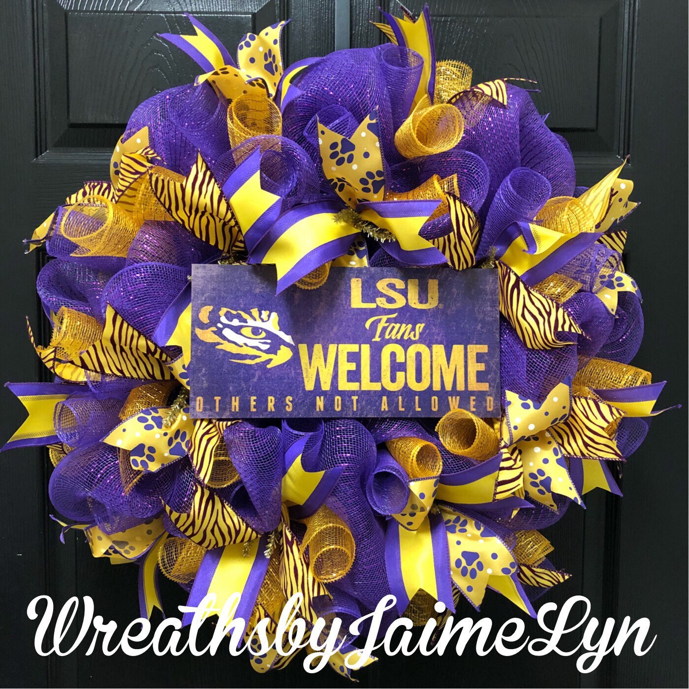 LSU Wreath LSU Tigers Wreath college football wreath LSU | Etsy