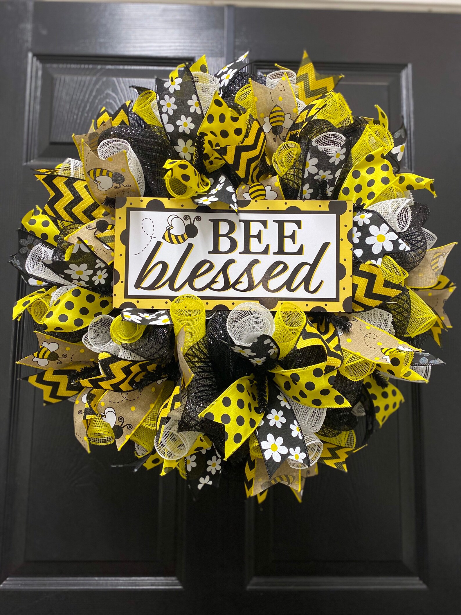Bee Blessed Wreath Bee Wreath Spring Bee Wreath - Etsy