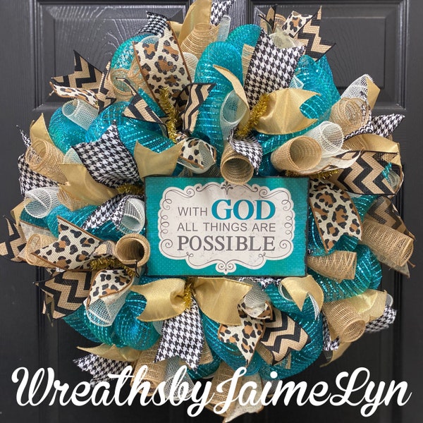 Christian Wreath - Etsy