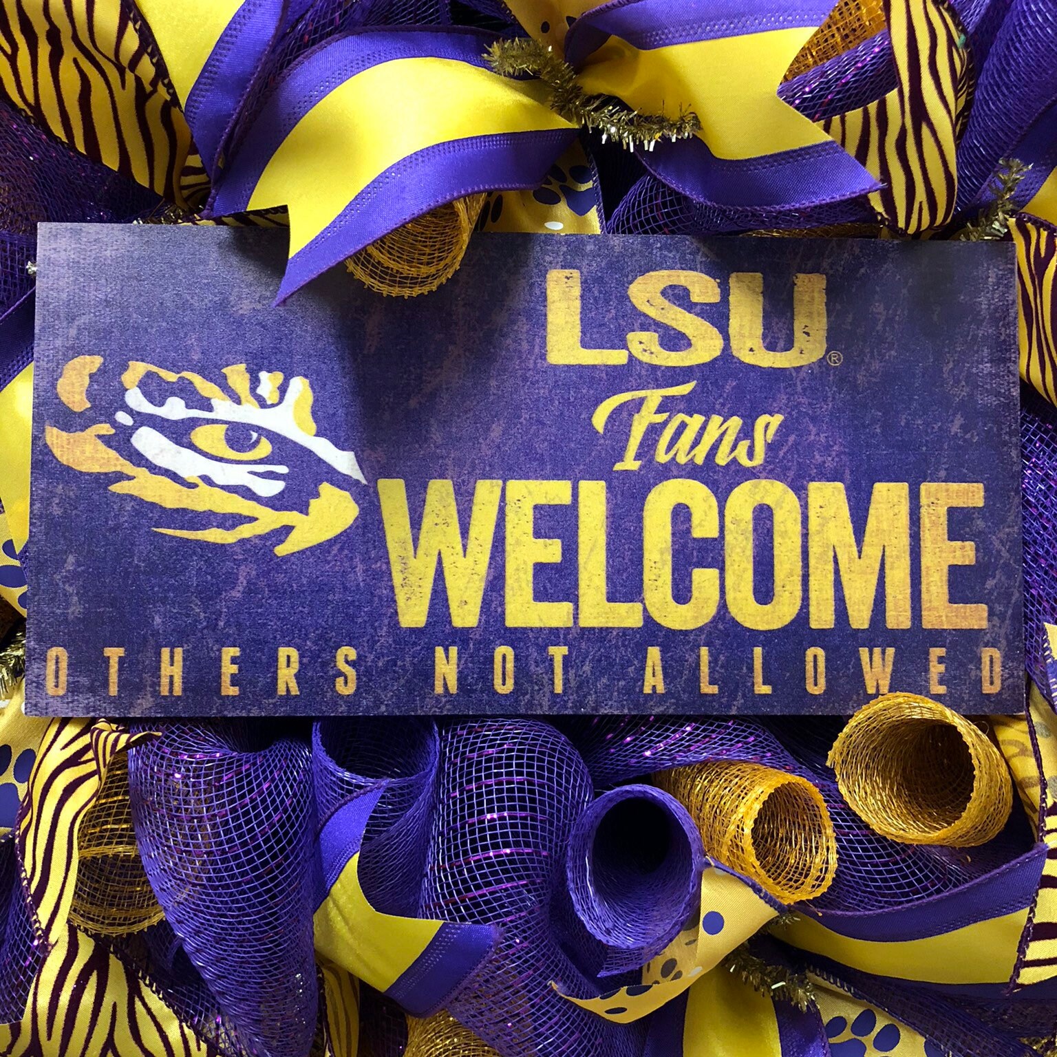 LSU Wreath LSU Tigers Wreath college football wreath LSU | Etsy