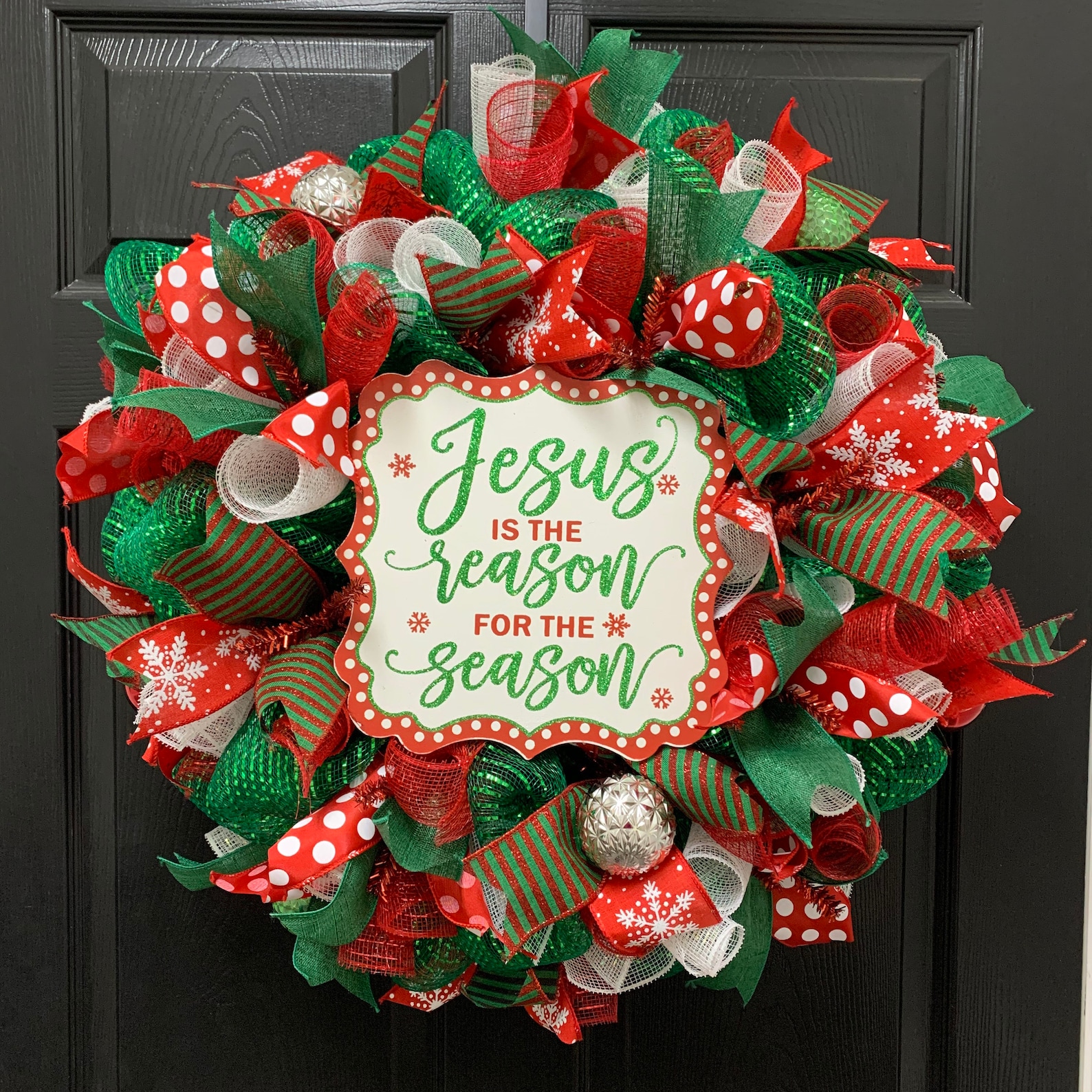 Christmas Wreath Jesus is the Reason Wreath Christian | Etsy