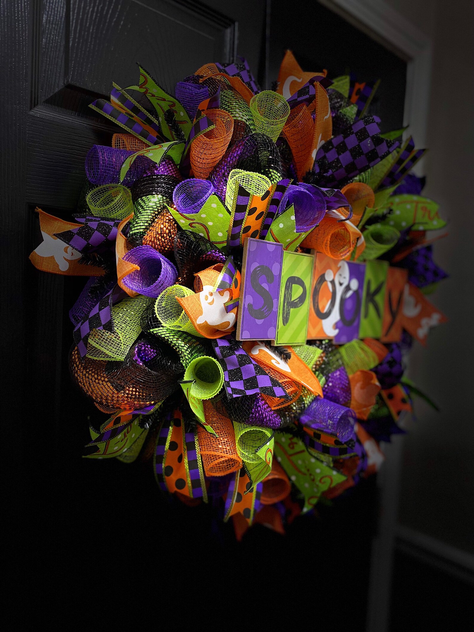 Spooky Wreath Ghost Wreath Halloween Wreath | Etsy