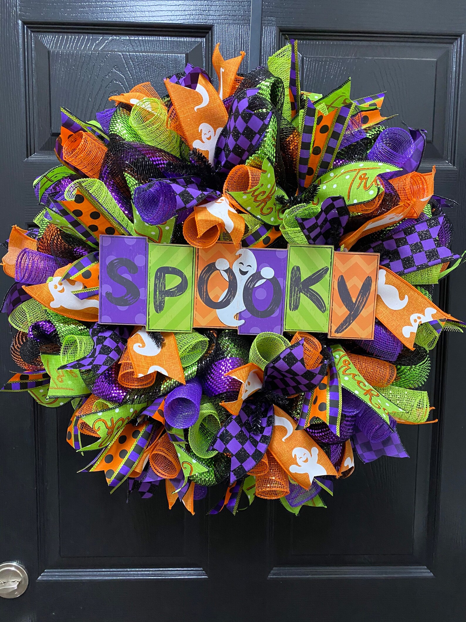 Spooky Wreath Ghost Wreath Halloween Wreath - Etsy