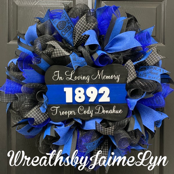 Police Wreath - Etsy
