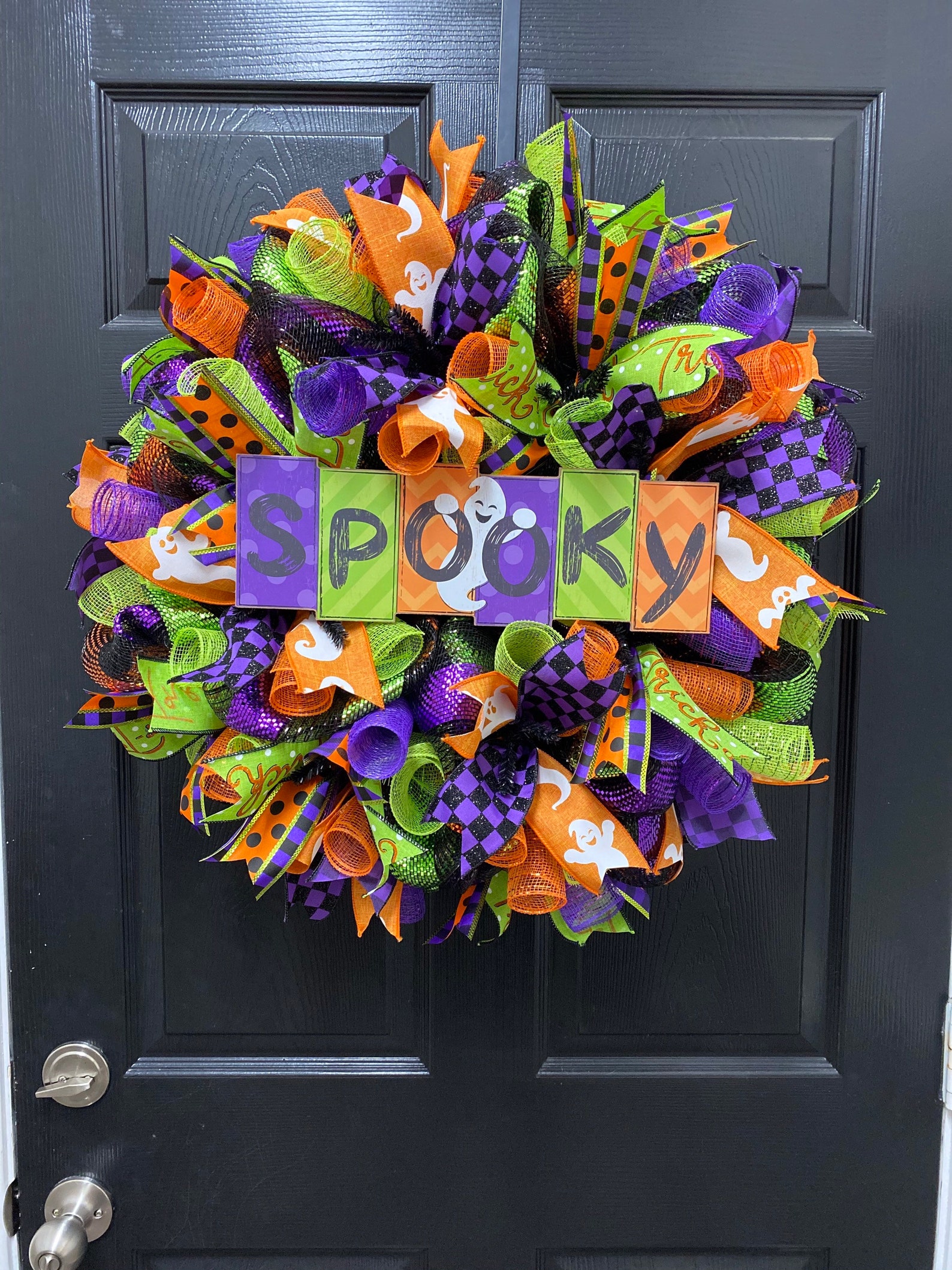 Spooky Wreath Ghost Wreath Halloween Wreath | Etsy