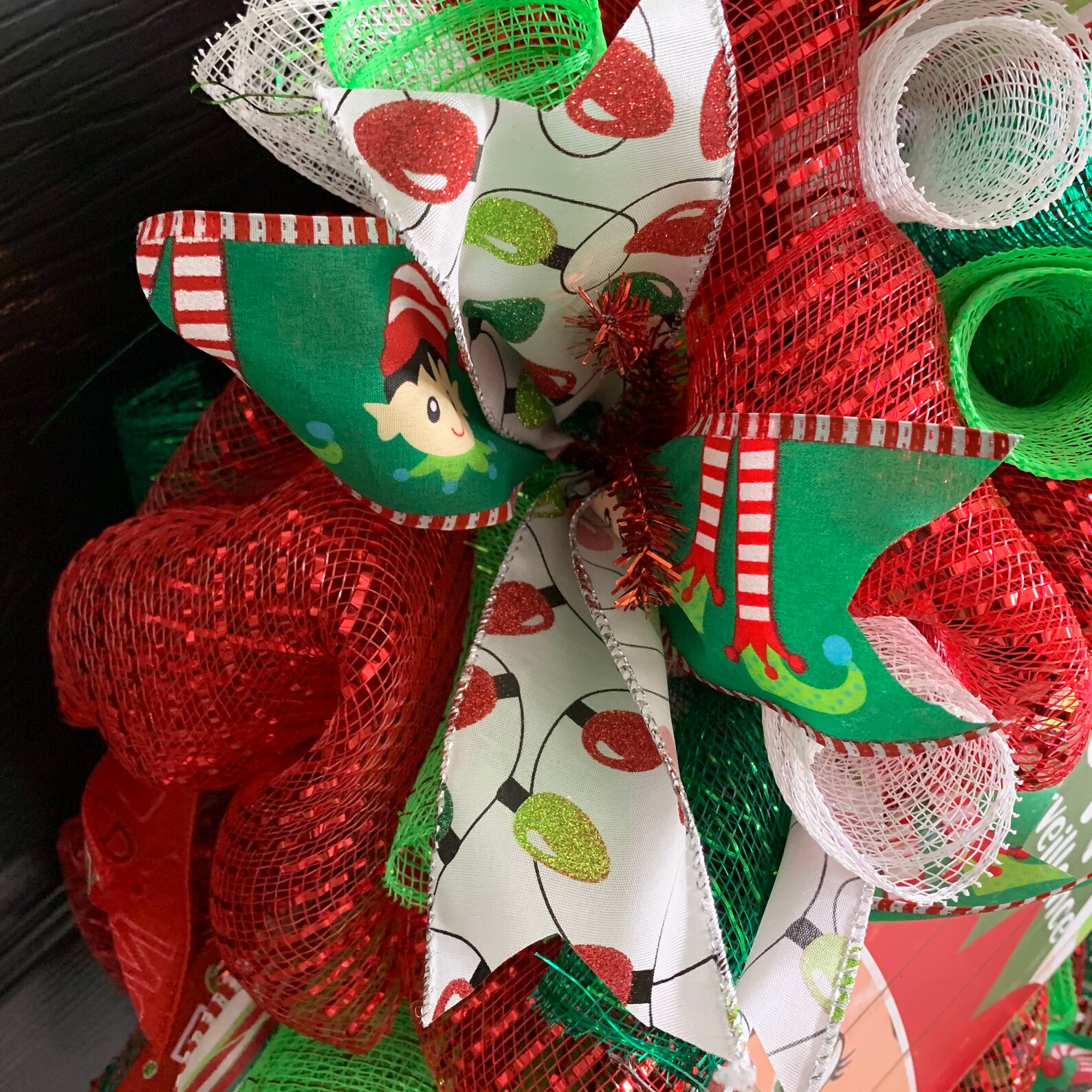 Elf Surveillance Wreath Christmas Elf Wreath House Under Elf - Etsy