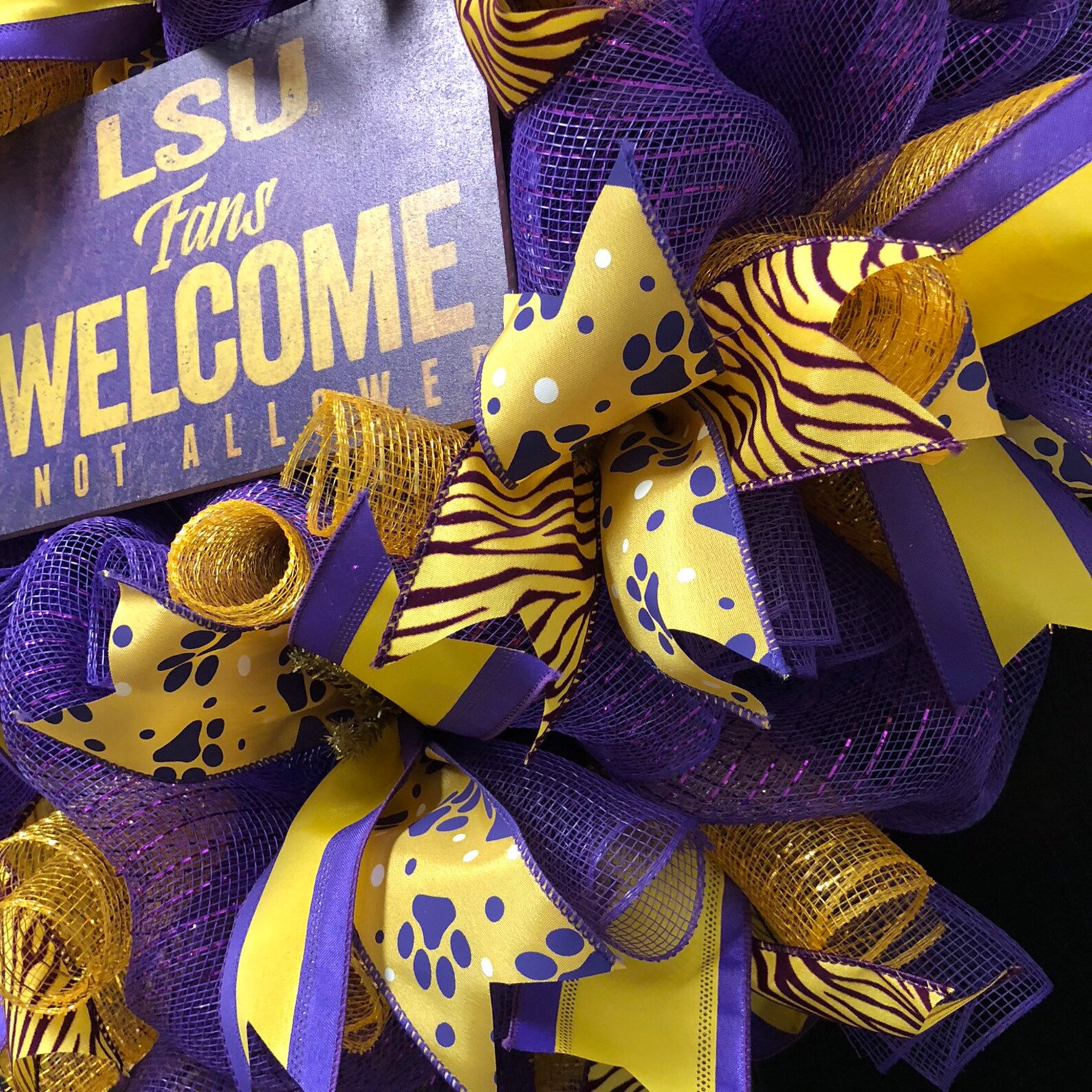 LSU Wreath LSU Tigers Wreath college football wreath LSU | Etsy