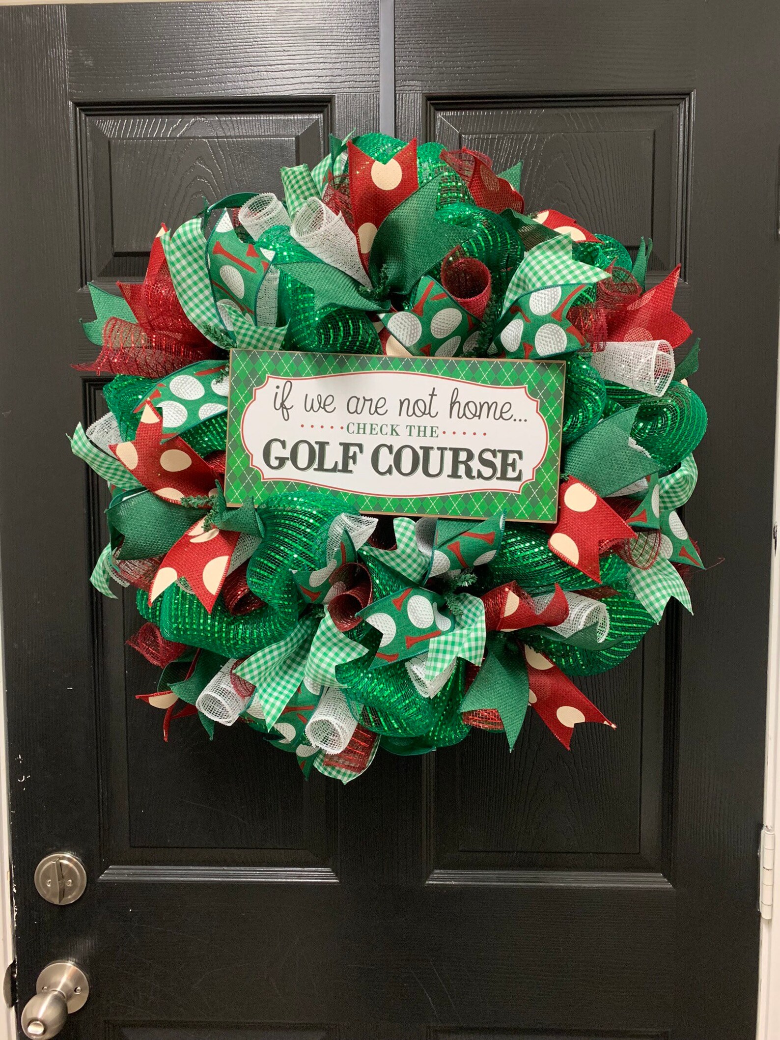 Golf Wreath Gift for Dad Golf Course Wreath Golf Lovers - Etsy