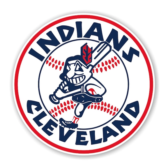 Cleveland Indians Round Decal / Sticker Die cut | Etsy