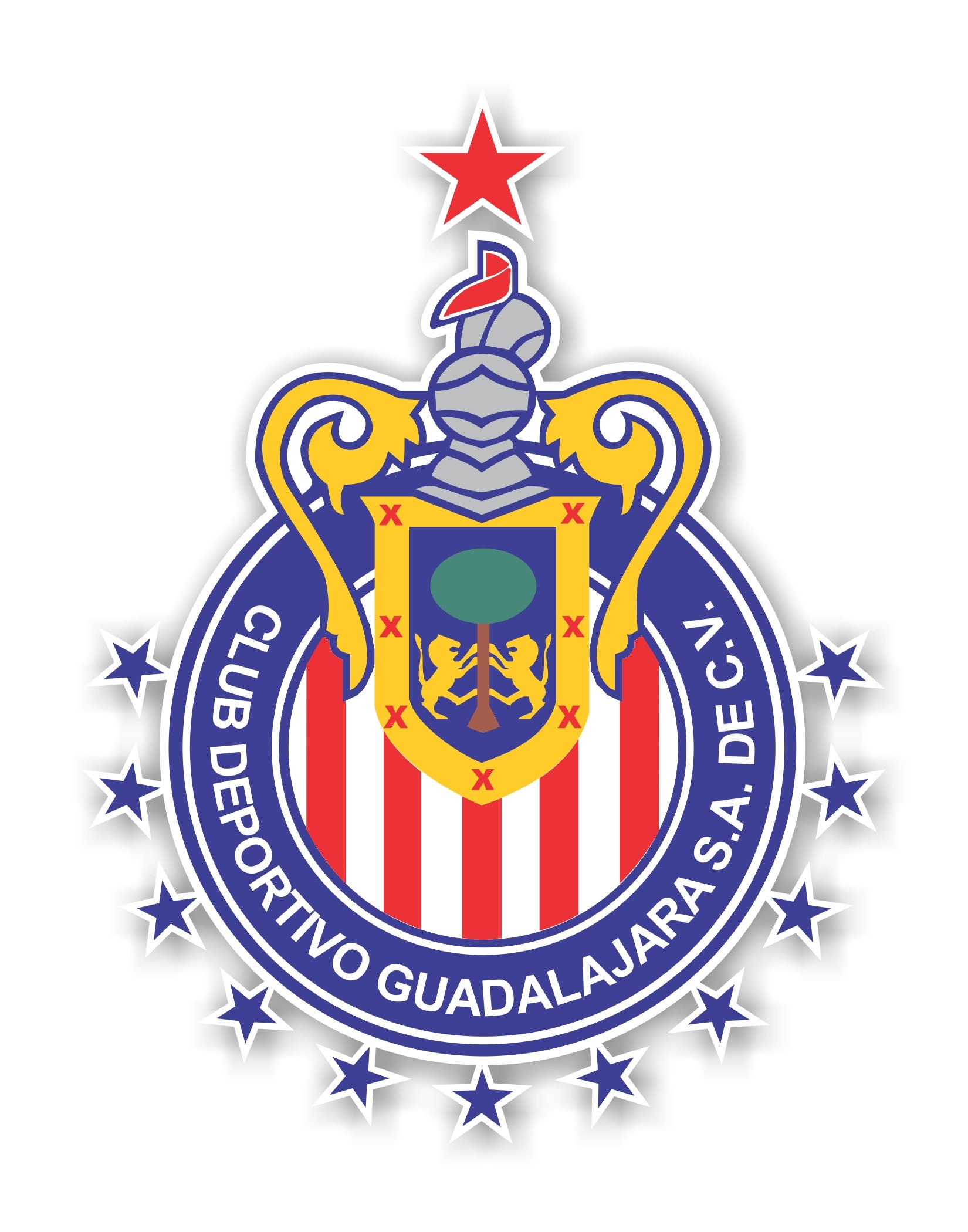 Chivas 2017 Campeones México Corte Decal / Pegatina | Etsy