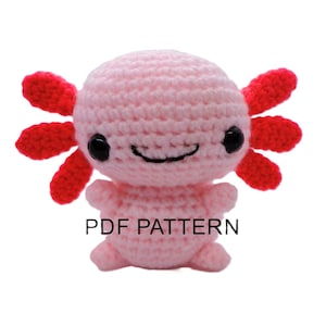 Axel the Axolotl PDF Crochet Pattern Cute Amigurumi Toy Animal ...