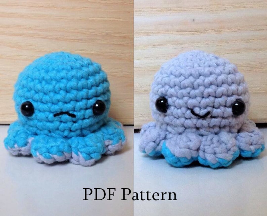 Octopus Crochet Pattern Flippy the Reversible Octopus Amigurumi Pattern ...