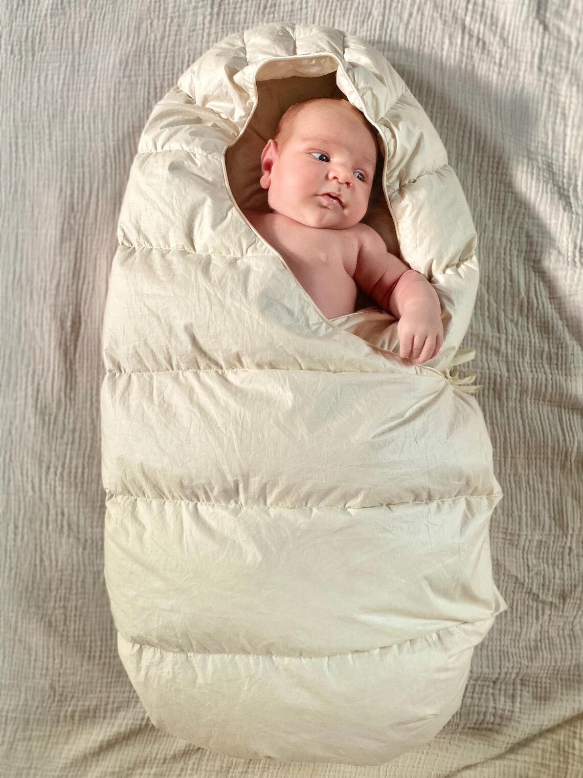 Goose Down Baby Carry Bag: Naturaborn Cotton Carrier, Newborn Gift - Etsy