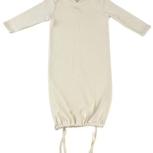 Organic Cotton Baby Sleeping Gown: Long Sleeve Newborn Outfit - Etsy