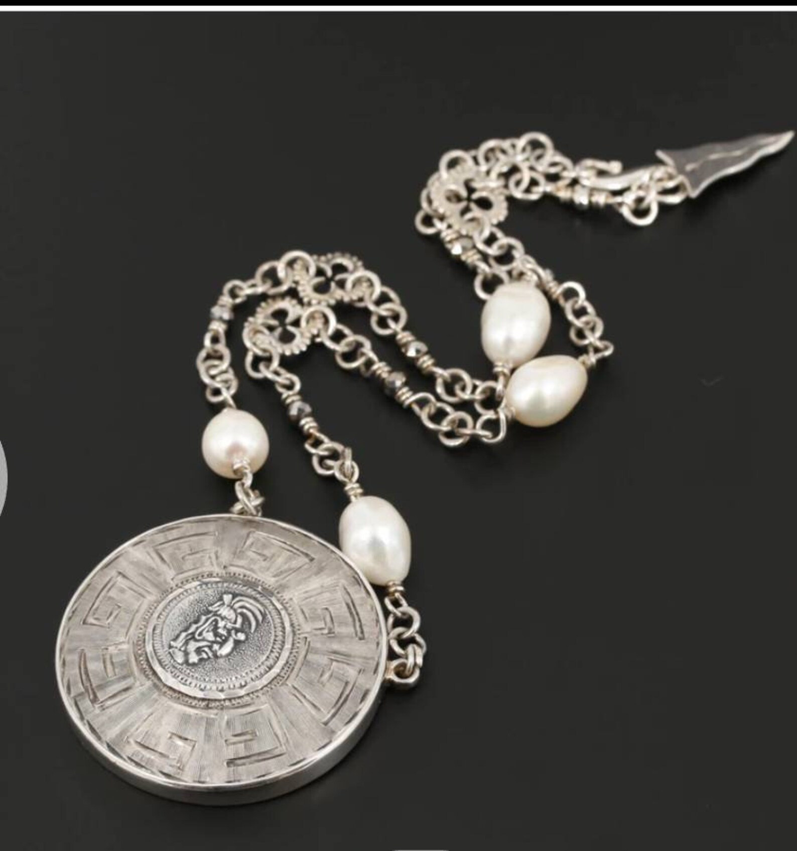 Estate Barry Brinker 950 Cultured Pearl Vintage Heavy Warrior - Etsy
