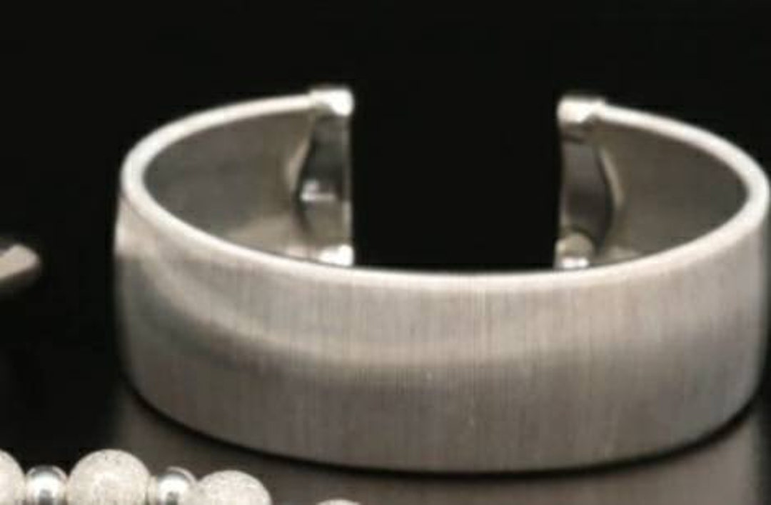 Estate Splendori Heavy 60g Vintage Sterling Silver Bracelet Cuff ...