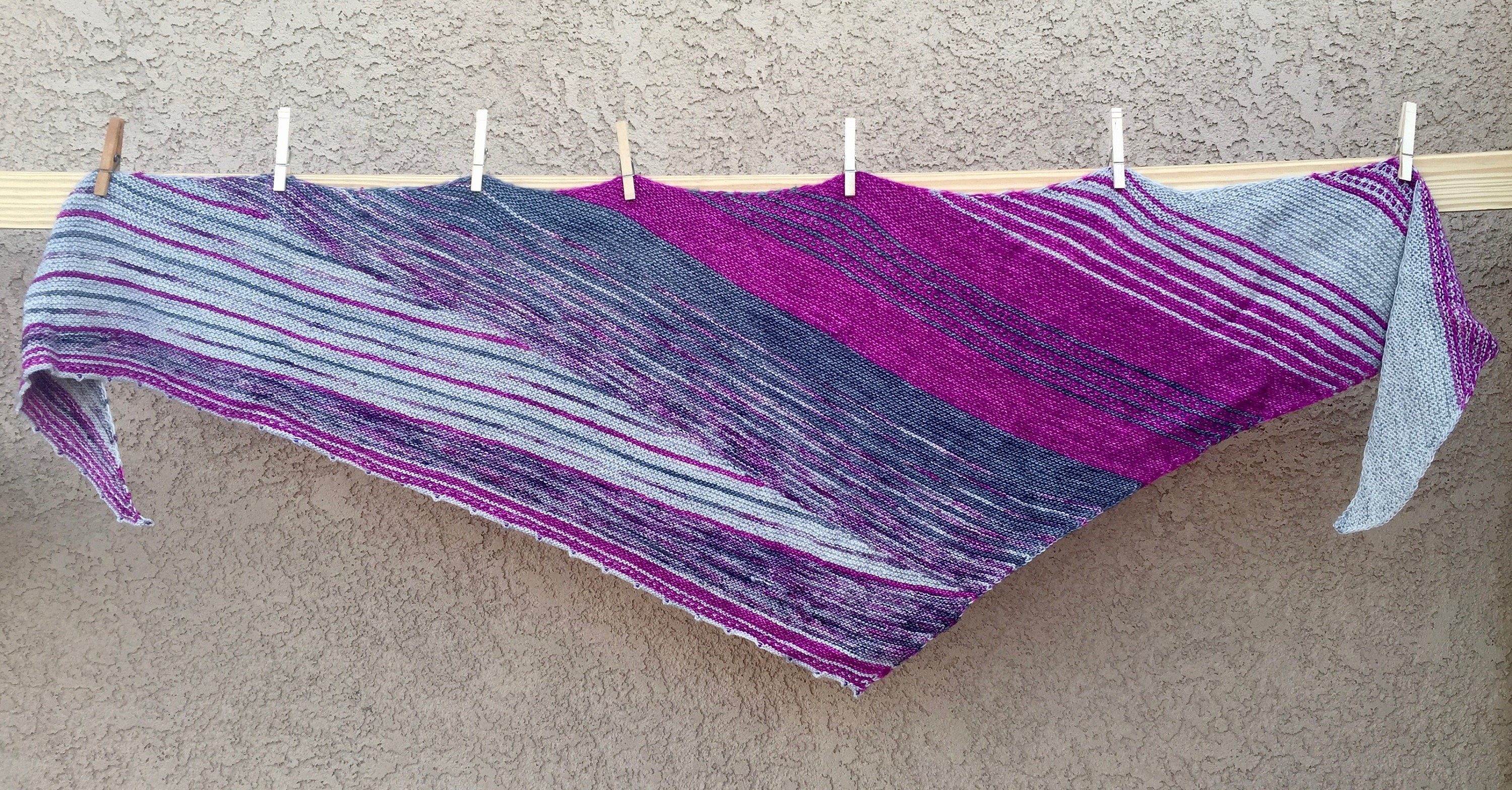 Knit Shawl Pattern: Dream in Color Shawl, INSTANT DIGITAL DOWNLOAD - Etsy