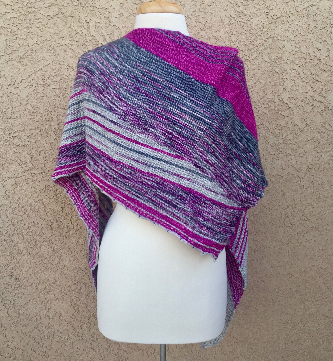 Knit Shawl Pattern: Dream in Color Shawl, INSTANT DIGITAL DOWNLOAD - Etsy