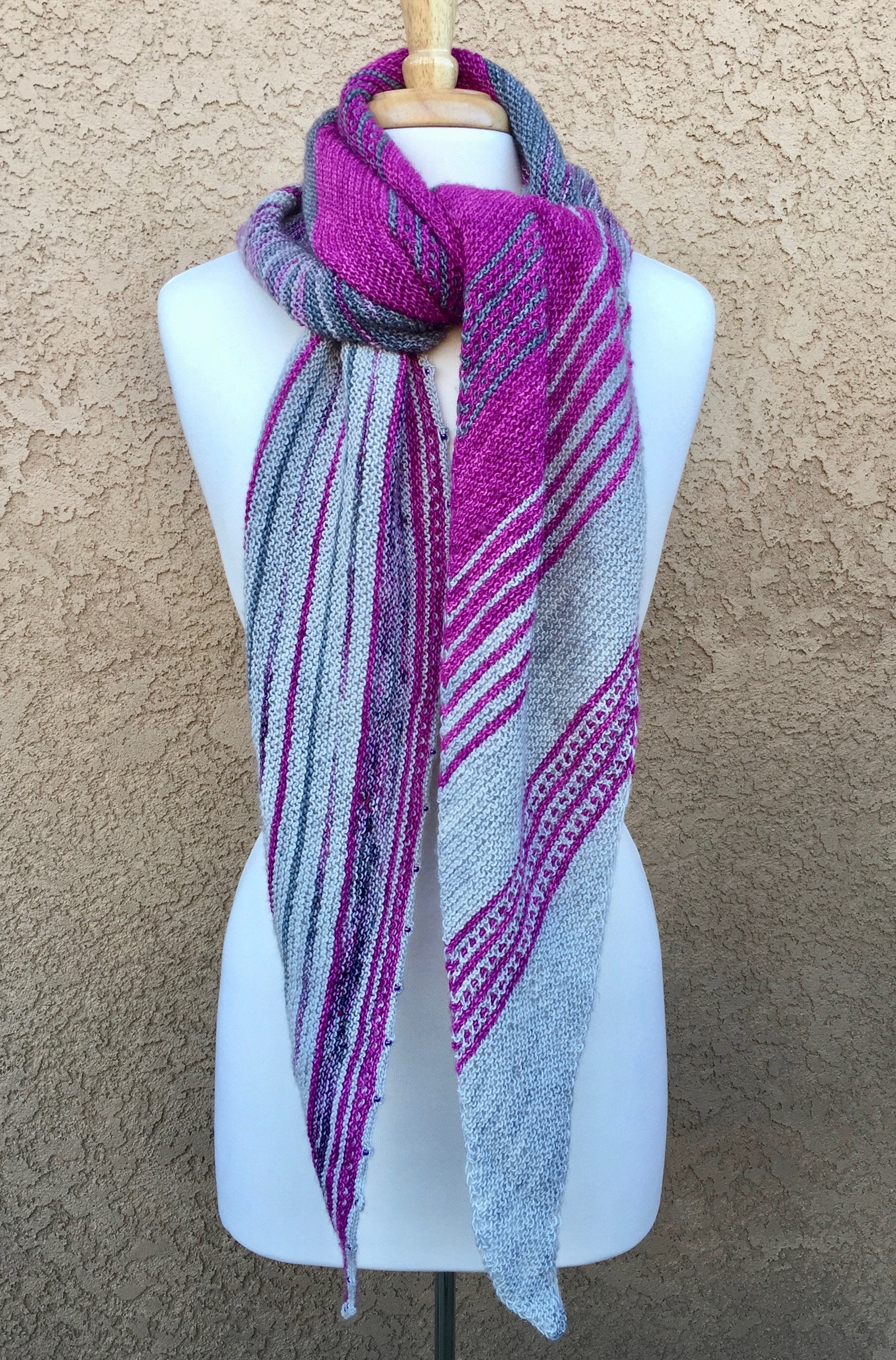 Knit Shawl Pattern: Dream in Color Shawl, INSTANT DIGITAL DOWNLOAD - Etsy