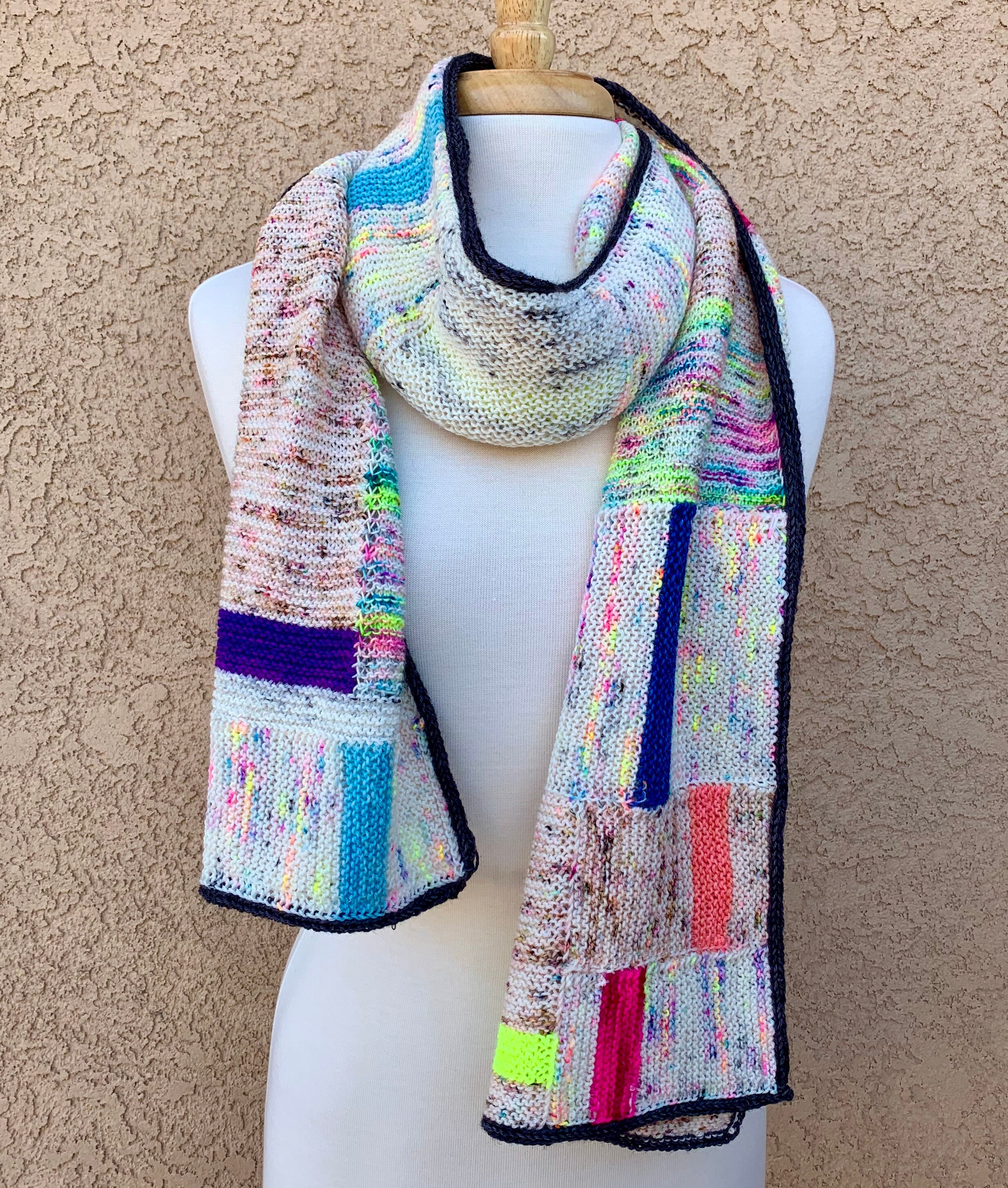 Hand Knit Scarf: Extra Large Super Soft Multi Colored - Etsy