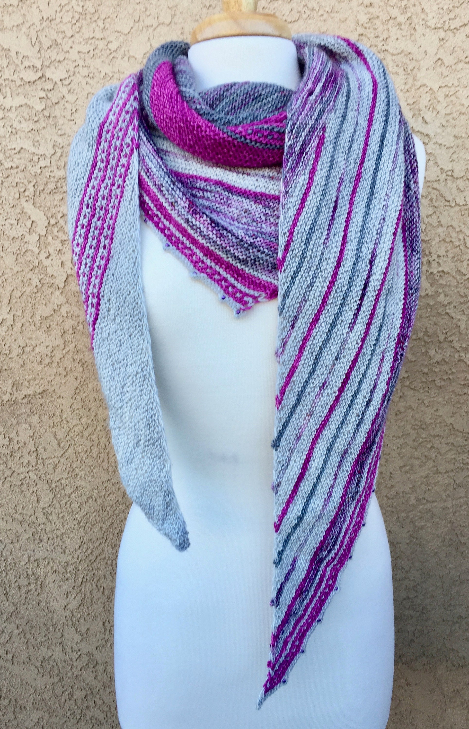 Knit Shawl Pattern: Dream in Color Shawl, INSTANT DIGITAL DOWNLOAD - Etsy