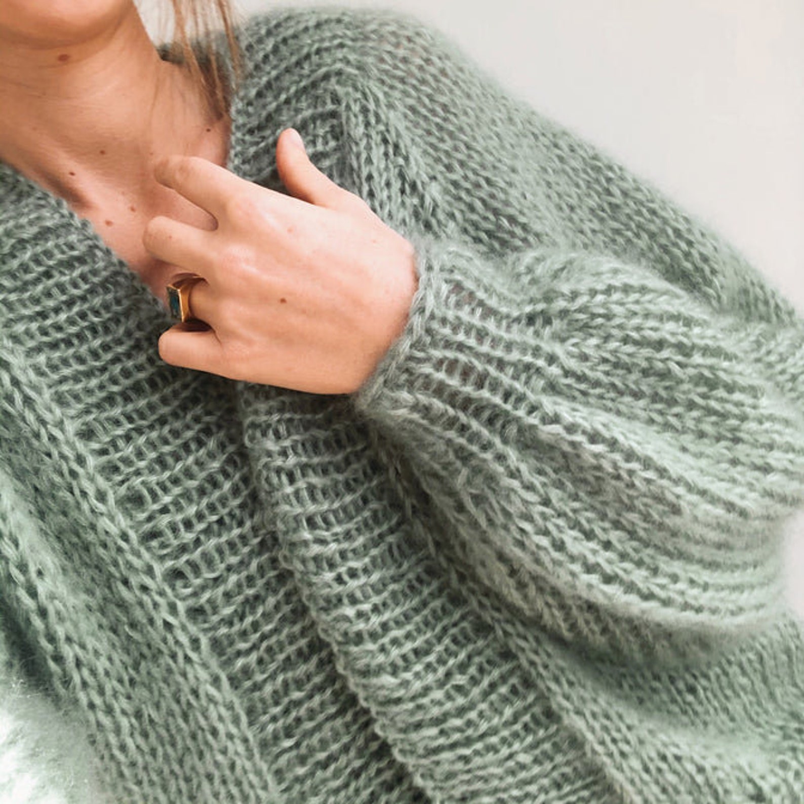 Beginner Friendly Top Down Cardigan Knitting Pattern Mohair Cardigan ...