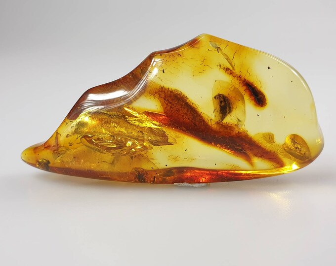 Amber Insect. 3 Flys Amber Inclusion. Fossil in Amber. Bug in Amber ...