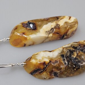 Raw Amber Earrings, Handmade Amber Earrings, Bernstein Ohrringe, Baltic ...