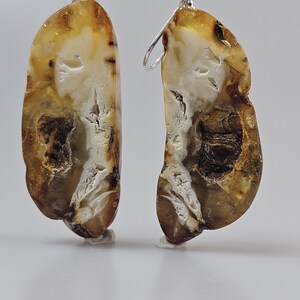 Raw Amber Earrings, Handmade Amber Earrings, Bernstein Ohrringe, Baltic ...