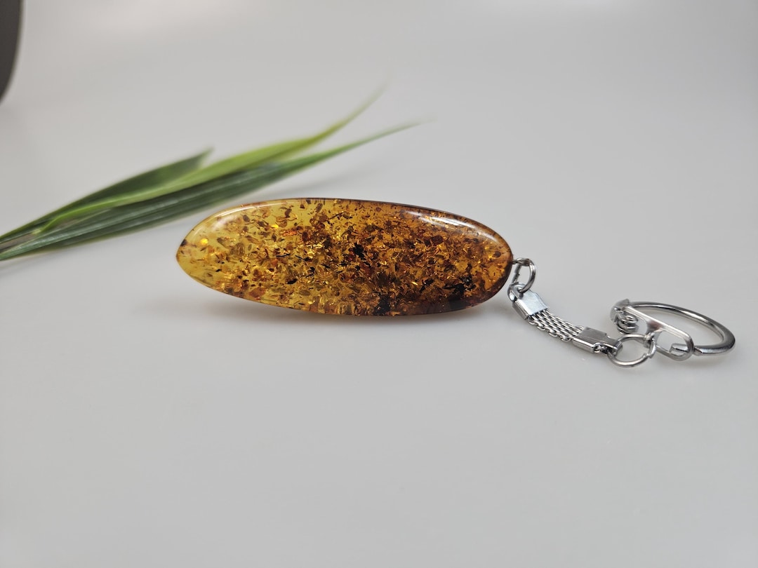 Big Amber Keychain. Pocket Amber. Amber for Keys. Very Big Keychain ...
