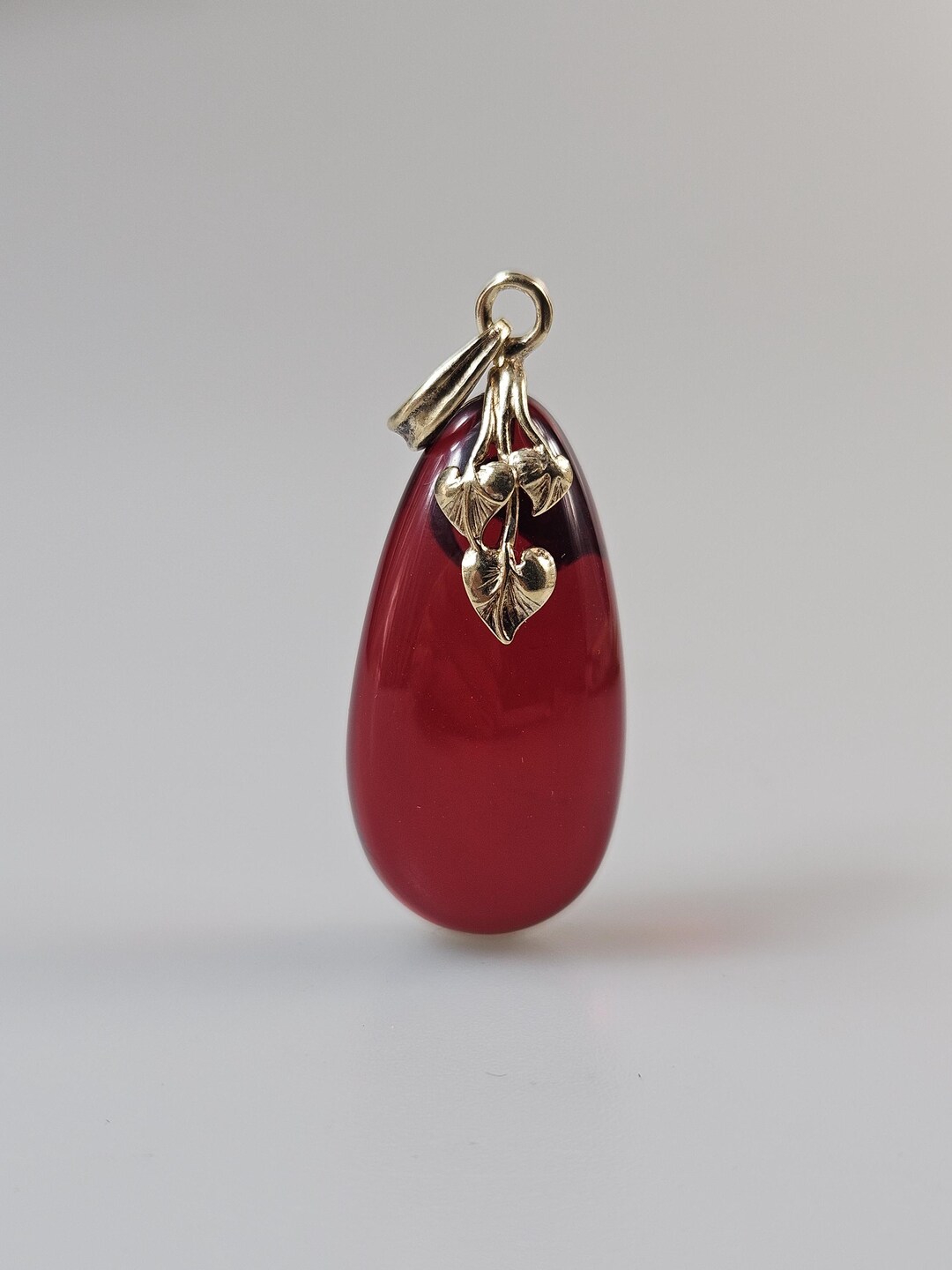 Red Amber Pendant. Stunning High Quality Cherry Amber Pendant. Handmade ...