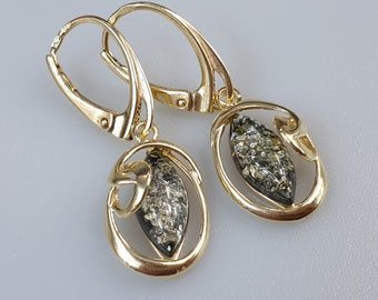 Large Red Amber Earrings Handmade Amber Earrings Bernstein - Etsy