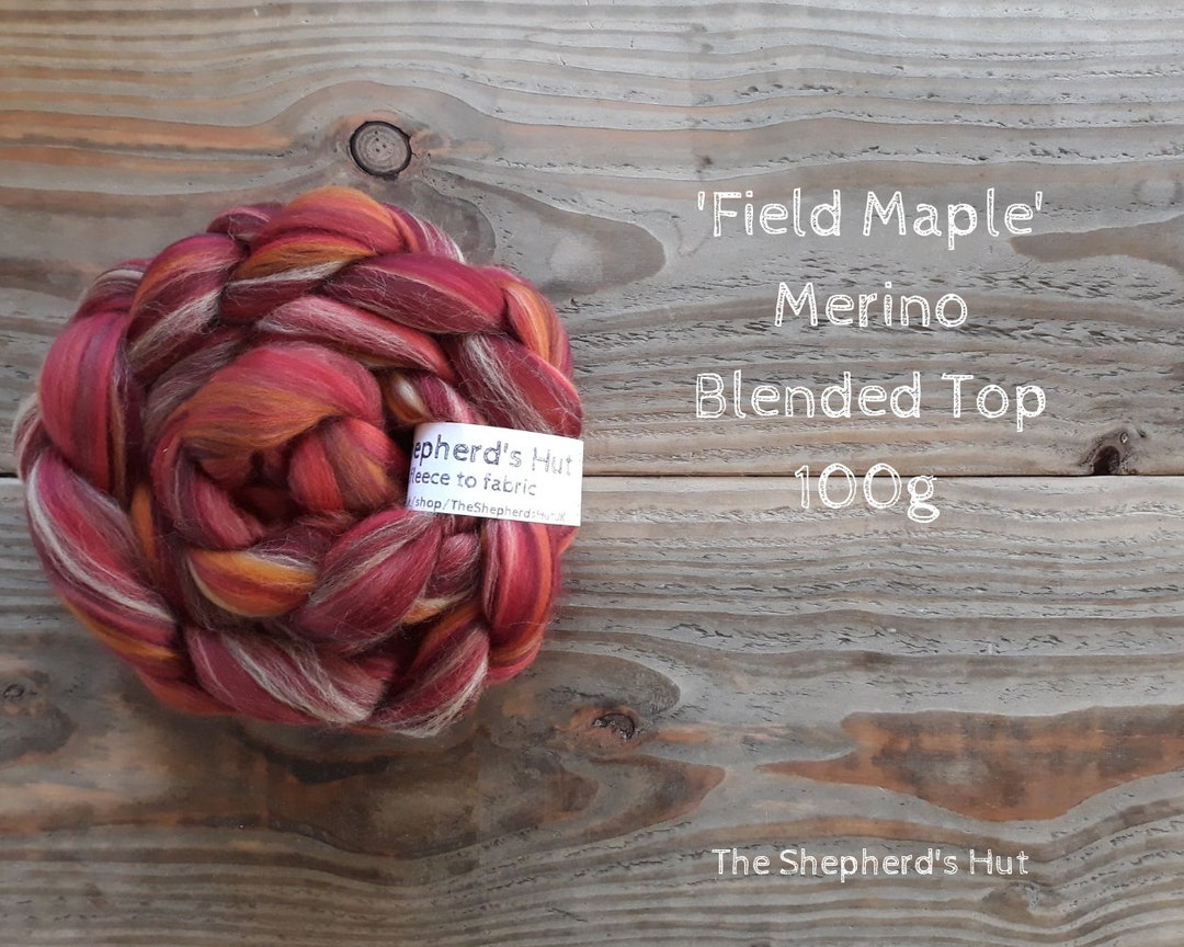 Merino Blended Top 'field Maple' 100 G Braid for - Etsy UK